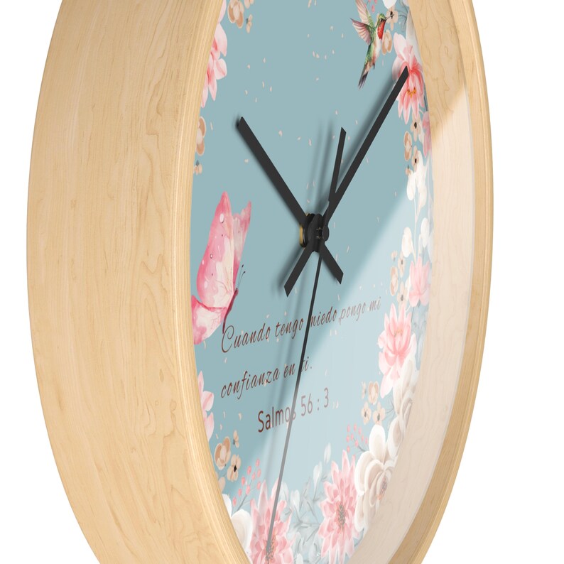 Spanish 2024 JW Year Text Bible Verse Wall Clock Art, Salmos 56:3, JW ...