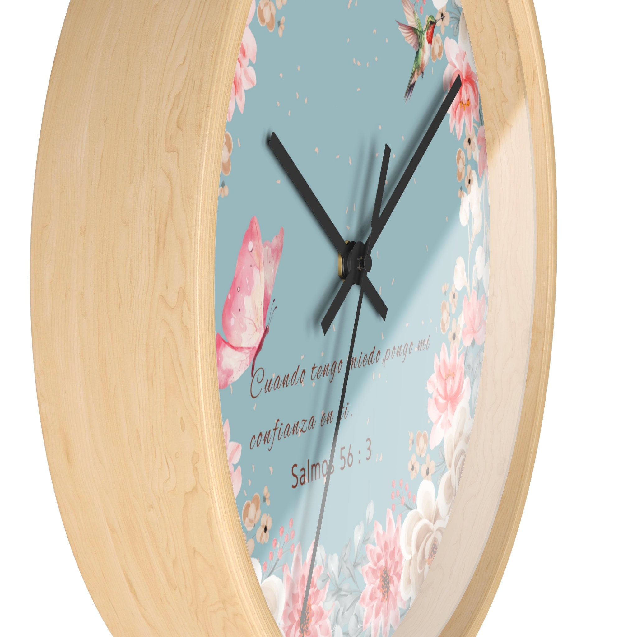 Spanish 2024 JW Year Text Bible Verse Wall Clock Art, Salmos 56:3, JW ...