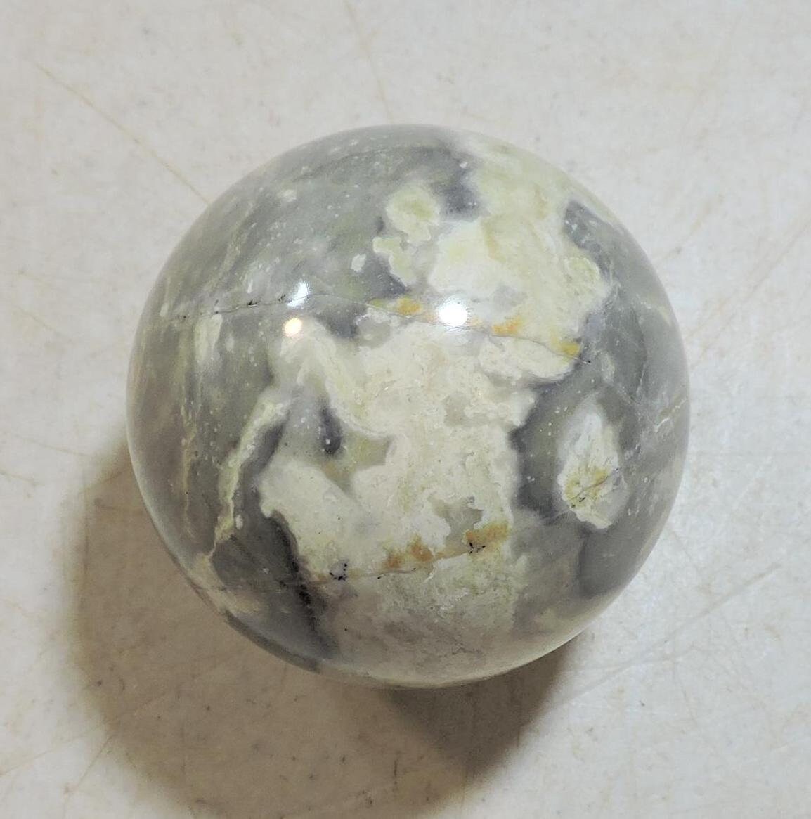 Aguila Serpentinized Marble 57mm Sphere for Home Decor or - Etsy