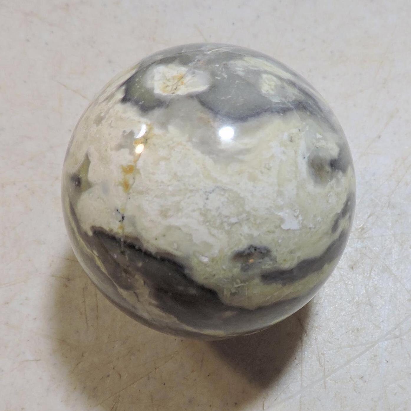 Aguila Serpentinized Marble 57mm Sphere for Home Decor or - Etsy