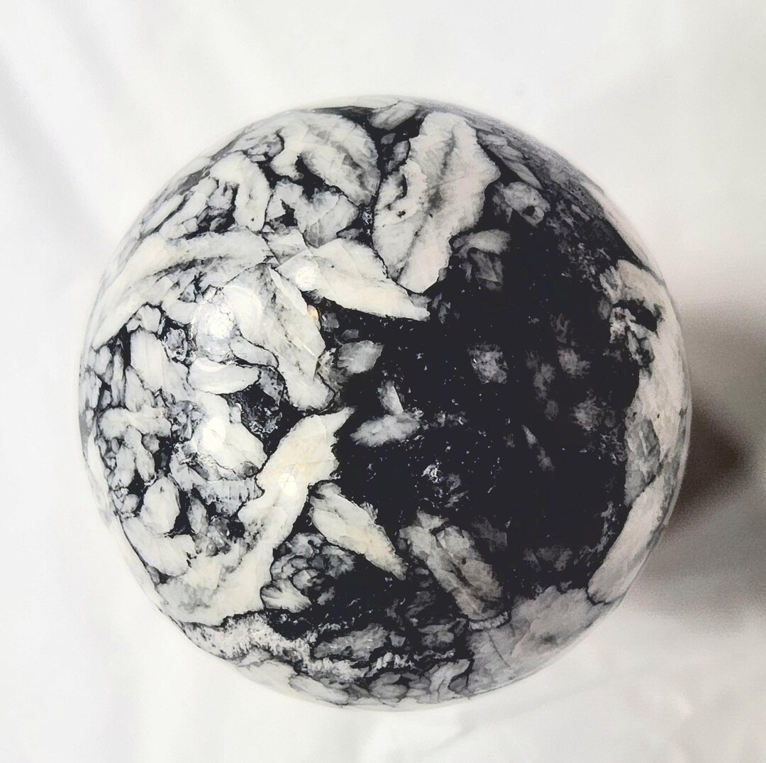 Pinolith Black & White Home Interior Decor 38mm Sphere Unique Holiday ...