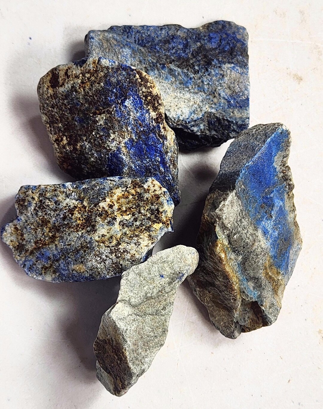 Lapis Lazuli 5 Specimens or Cutting Rough Metaphysical Healing Stones ...