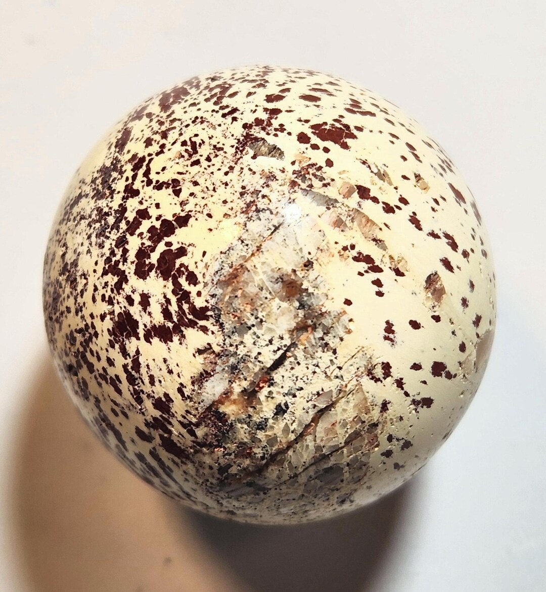 AZ Alunite Sphere: Red and White Stone Decor (41mm) - Etsy