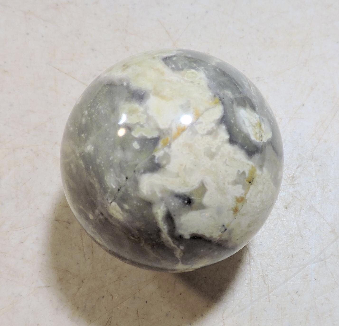 Aguila Serpentinized Marble 57mm Sphere for Home Decor or - Etsy