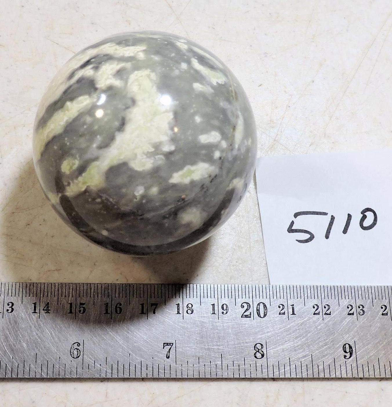 Aguila Serpentinized Marble 57mm Sphere for Home Decor or - Etsy