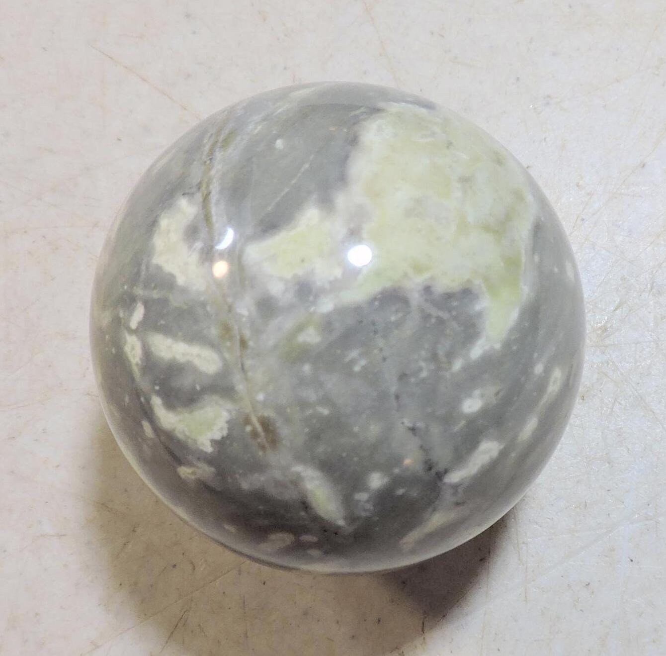 Aguila Serpentinized Marble 57mm Sphere for Home Decor or - Etsy