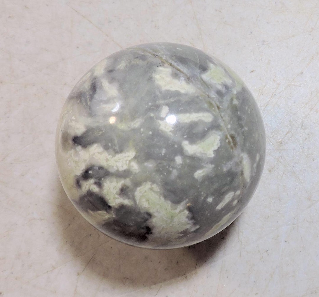 Aguila Serpentinized Marble 57mm Sphere for Home Decor or Collection ...