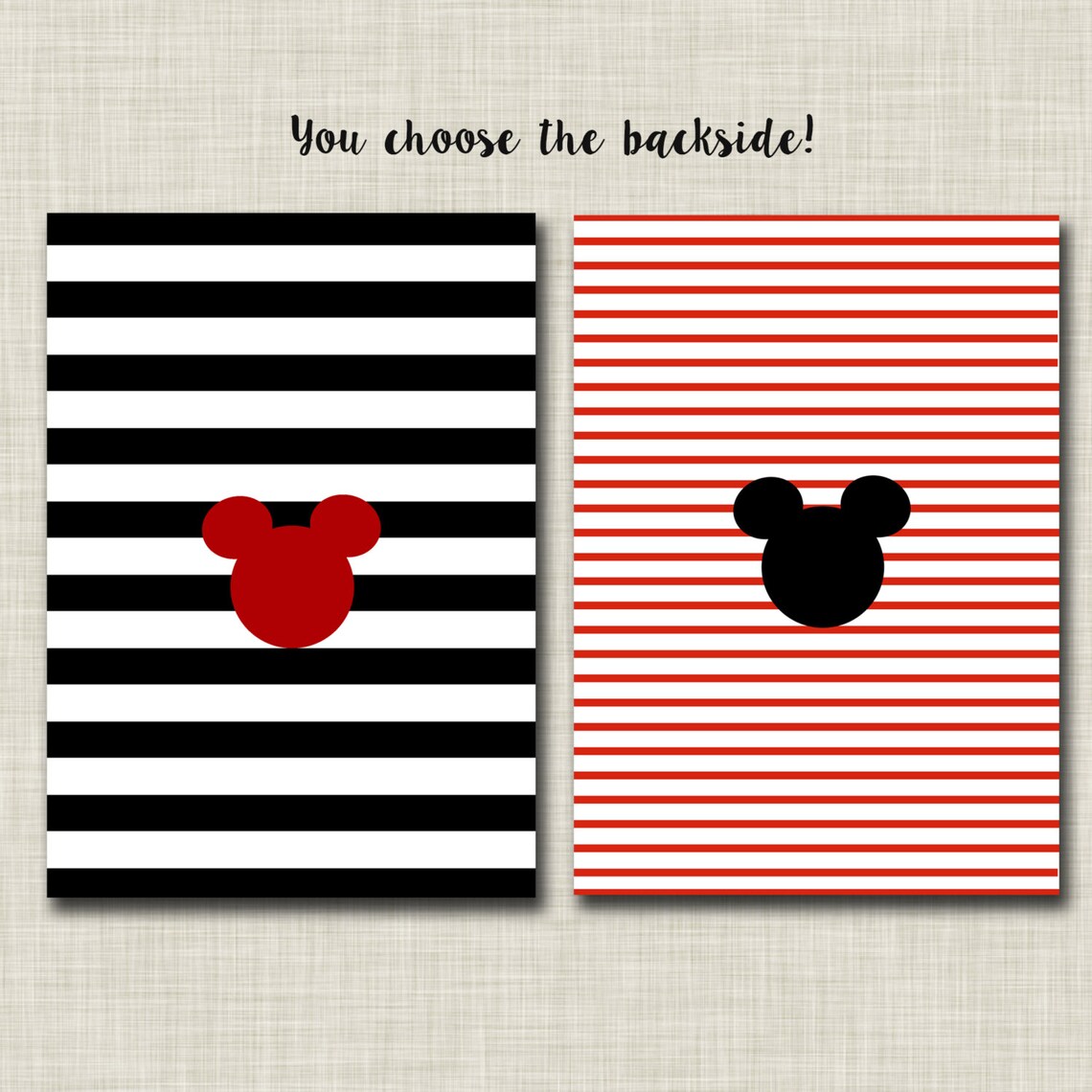 Modern MICKEY MOUSE Invitationmickey Birthdaymickey Mouse - Etsy