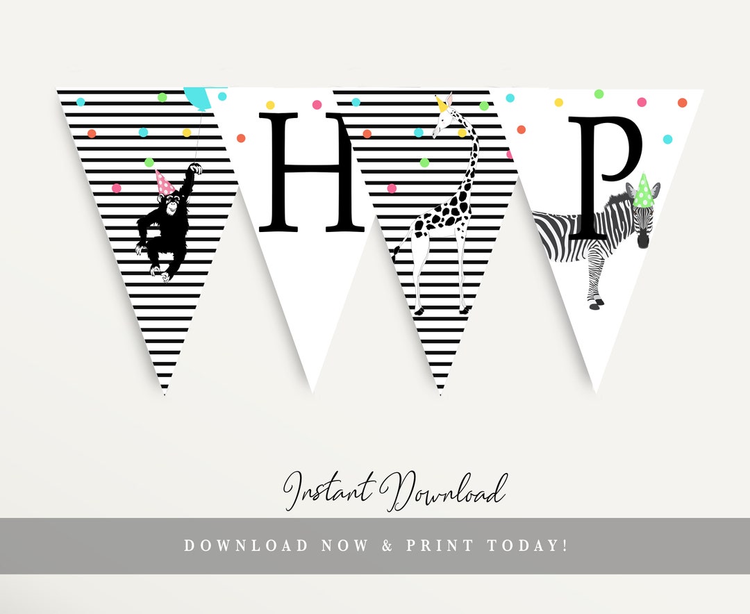 Party Animal Banner, Party Animal Bunting, Party Banner, Fiesta Bunting ...
