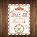 Modern Carnival Invitations, Circus Invitations, Ticket Invitations ...