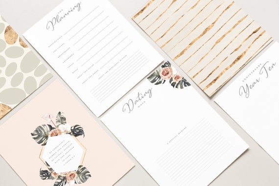 Wedding Memory Book Pages : A Love Story Minimalist Memory - Etsy