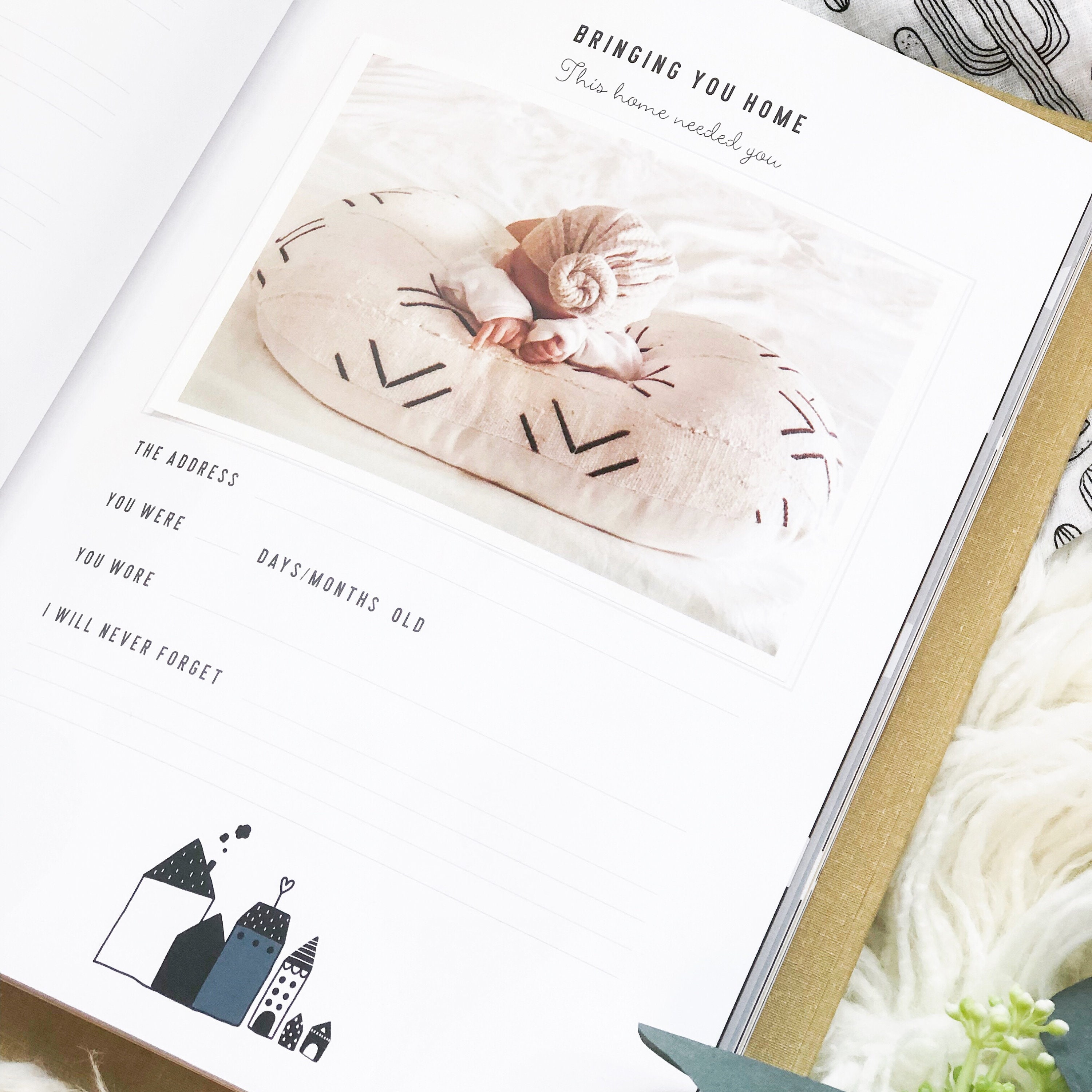 Modern Baby Book Printed Pages ONLY | Etsy