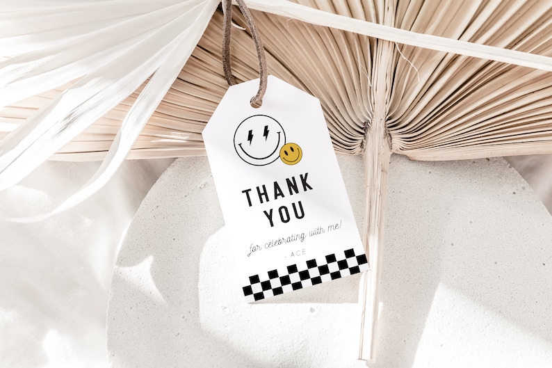 Happy Face Favor Tags Happy Face Party Happy Dude Birthday - Etsy