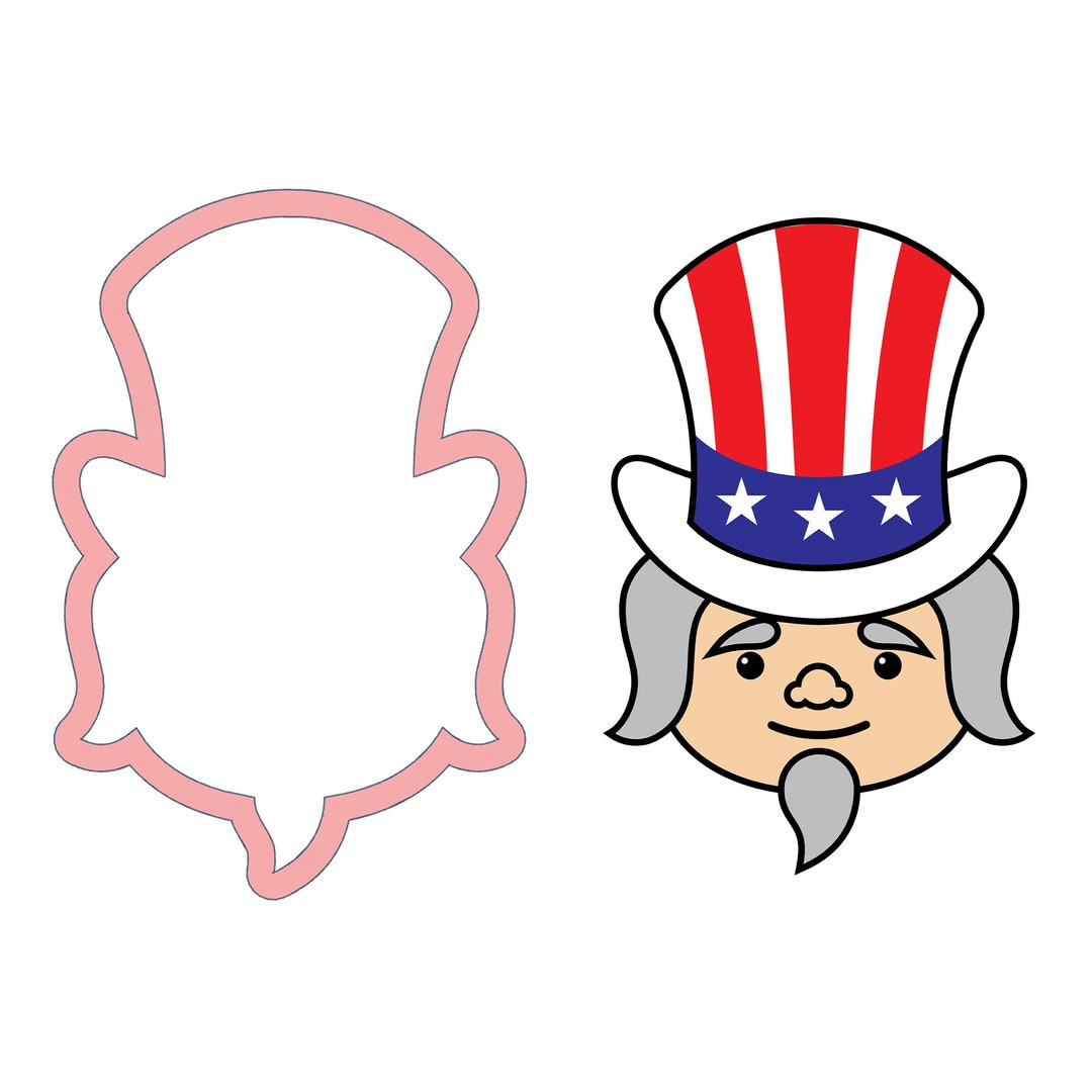 Uncle Sam Cookie Cutter - Etsy
