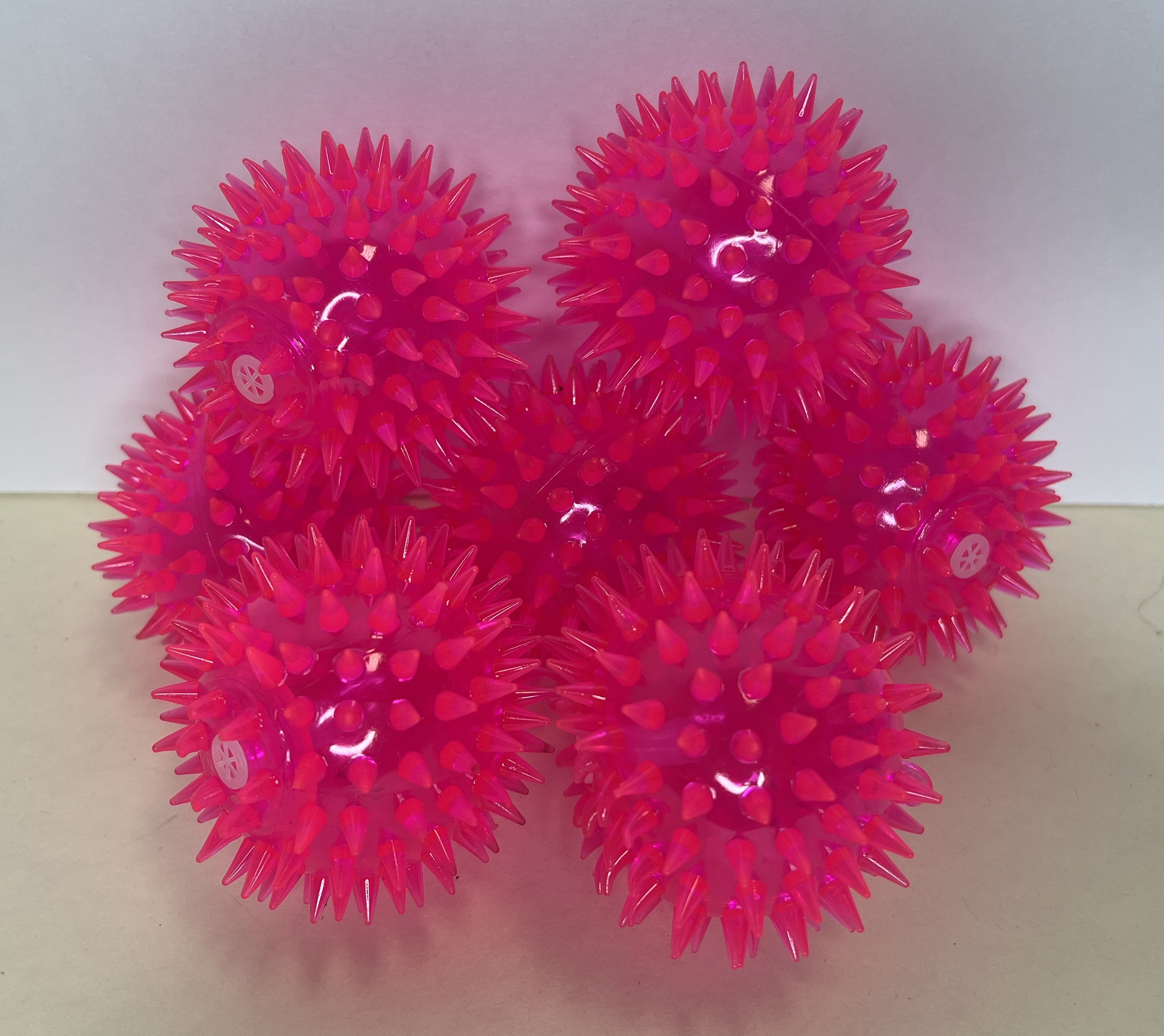 10 Spiky Ball Squeakers for Dog Toys: 2.5", 3 Colors -- Make a Toy ...