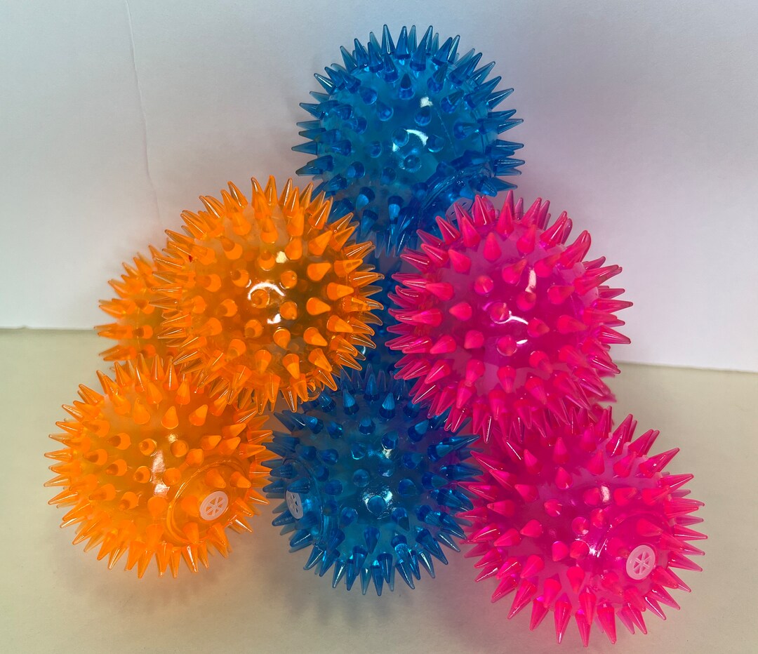 100 Spiky Ball Squeakers: 2.5", 3 Colors -- Make a Toy Within a Toy - Etsy