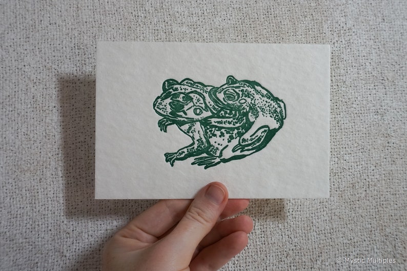 Letterpress Frog and Toad Art Print Collection - Etsy