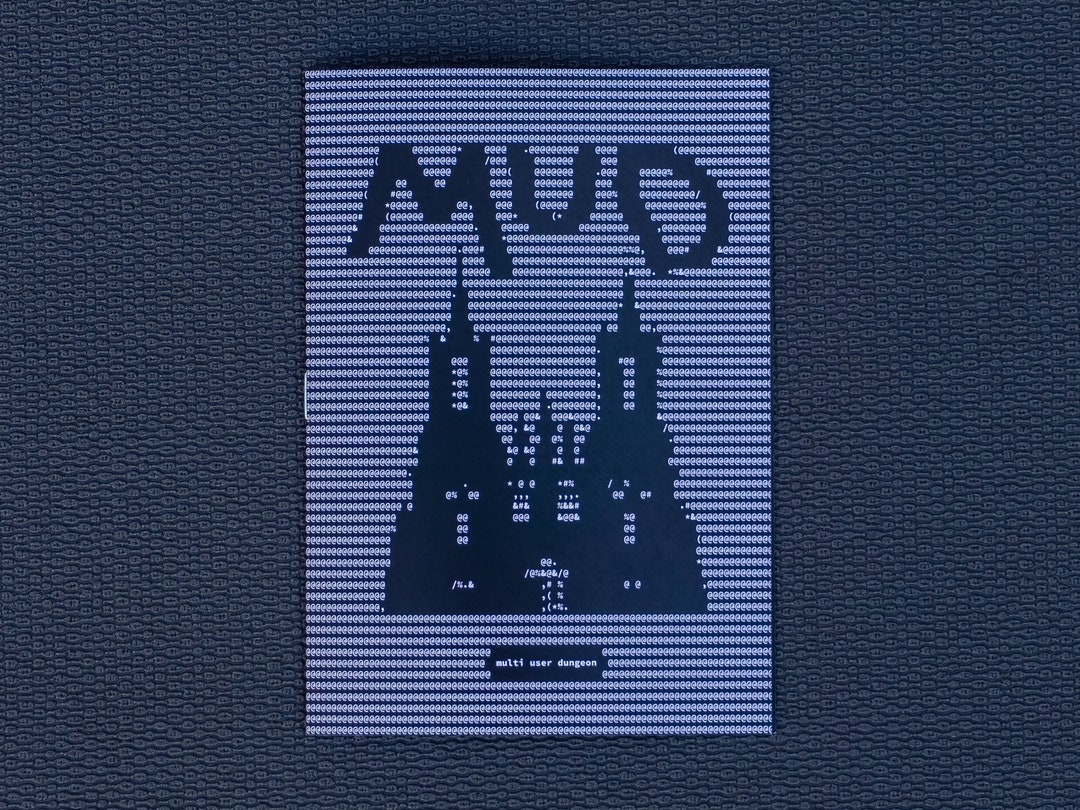 MUD - Multi User Dungeon - Zine About Early Text Based Rpg Games - Etsy