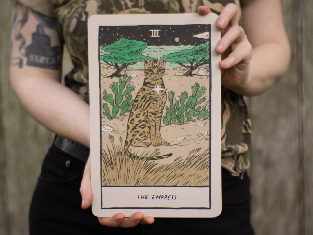 The Empress - Small Risograph Art Print - Major Arcana Inspired Tarot ...