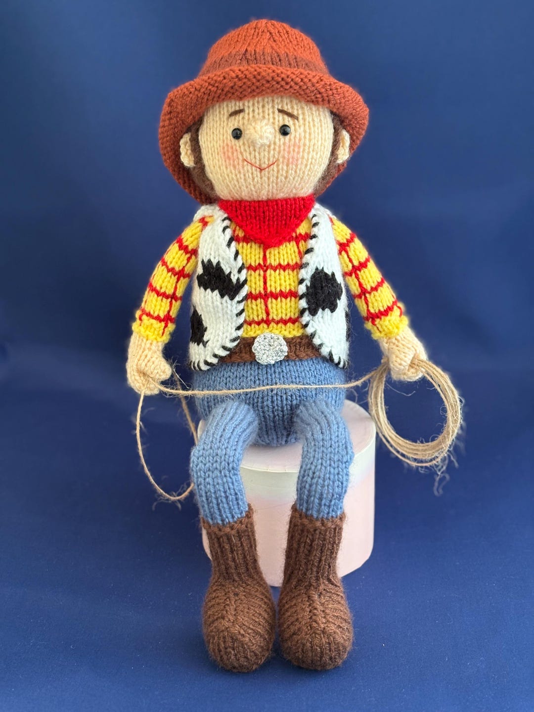Cowboy Shelf Sitter. an Original Cosypot Design. Mascot Doll. Prop ...