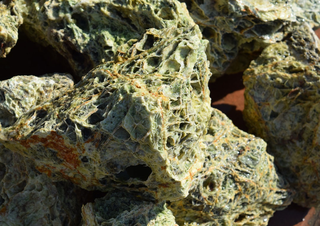 EXOTIC GREEN STONE Great Aquarium Decor or Bonsai Stones - Etsy