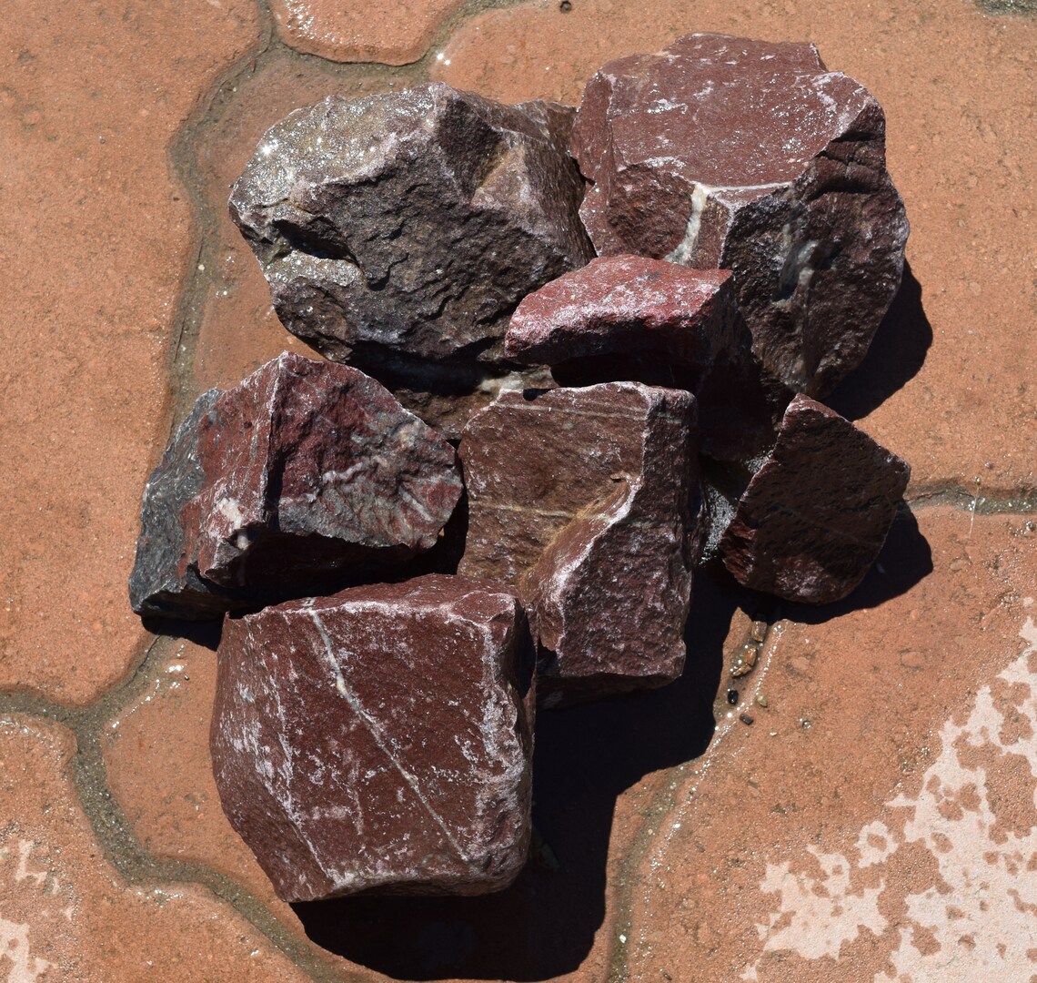 RED STONE Great Aquarium Decor or Bonsai Stones - Etsy