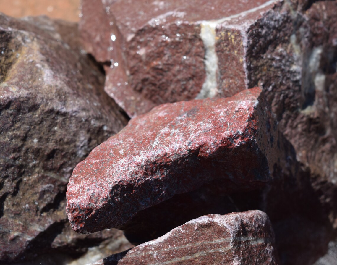 RED STONE Great Aquarium Decor or Bonsai Stones - Etsy