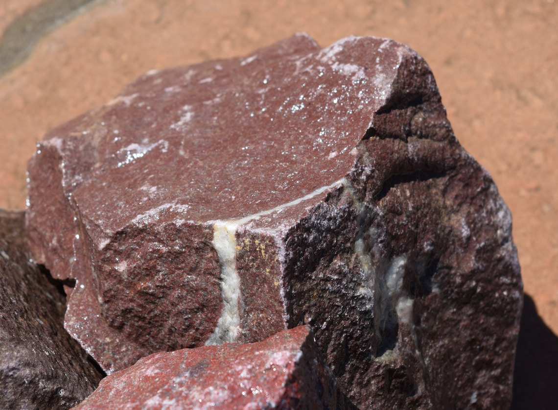 RED STONE Great Aquarium Decor or Bonsai Stones - Etsy