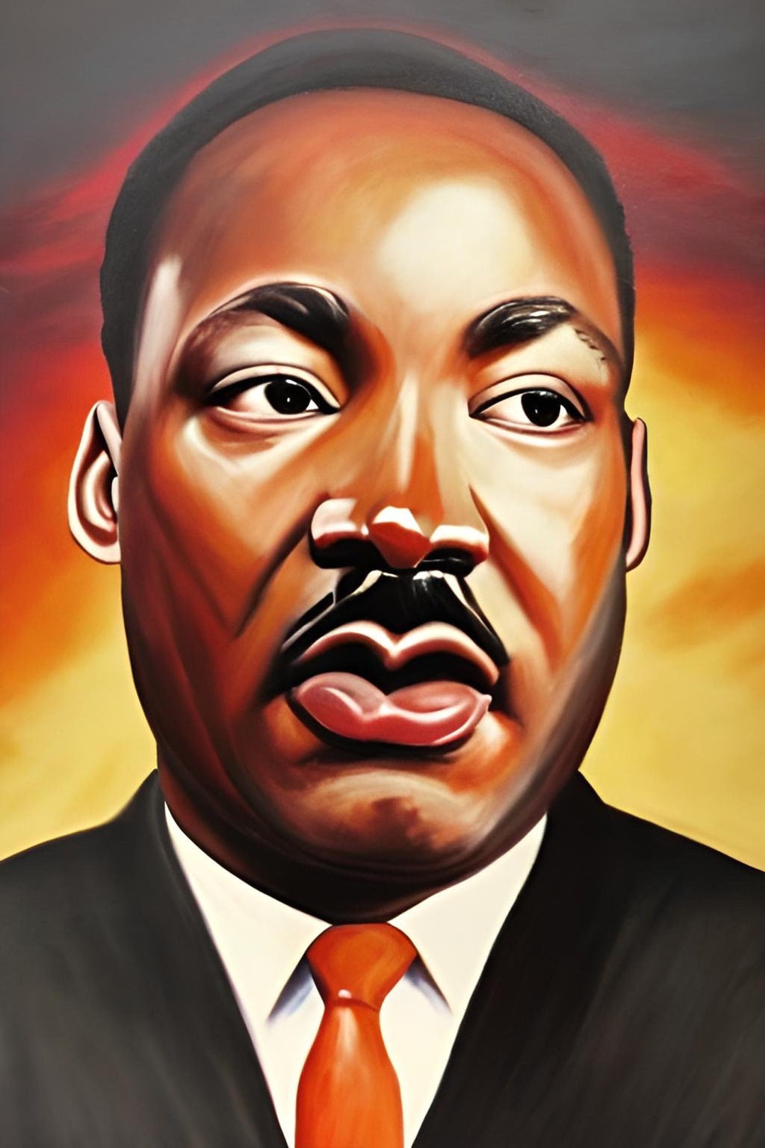 Martin Luther King Jr. Digital Artwork - Etsy