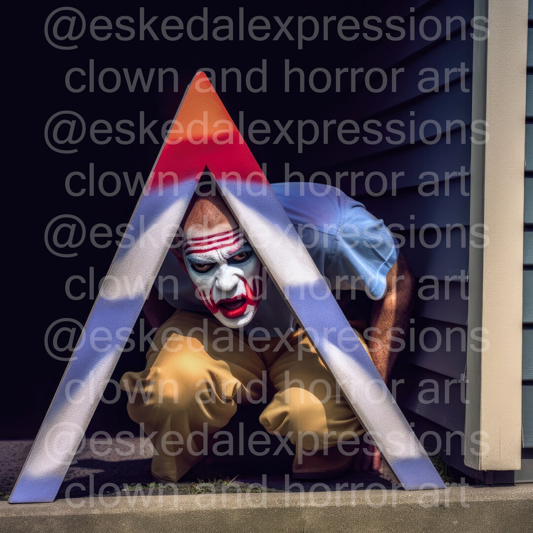 Big Clown Under a Small Ladder. Digital Download - Hi-resolution JPG ...