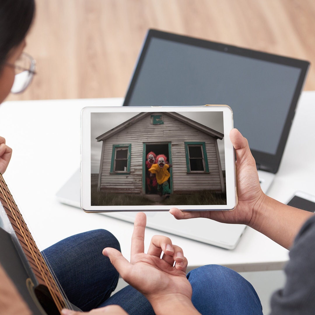 Scary Clowns Chasing You Digital Download -high-quality JPG for ...