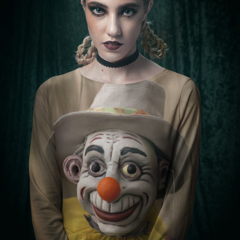 Unique Scary Clown Digital Download - High-quality JPG for Halloween ...