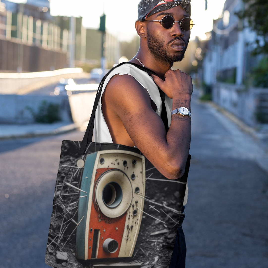 Retro 1980's Transistor Radio Tote Bag - Erik Eskedal Original Design ...