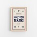 Houston Texans Ticket Print | Wall Art | Vintage Poster | Falcons ...