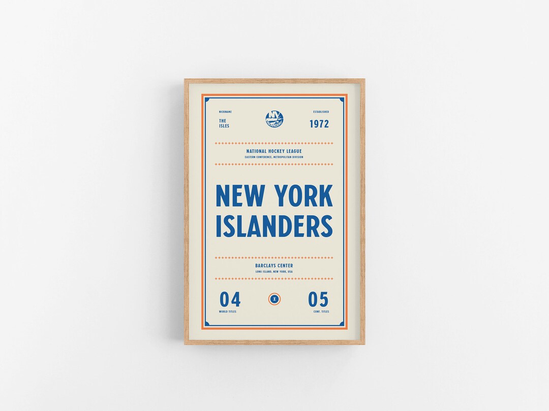 New York Islanders Ticket Print | Wall Art | Vintage Poster | Islanders ...