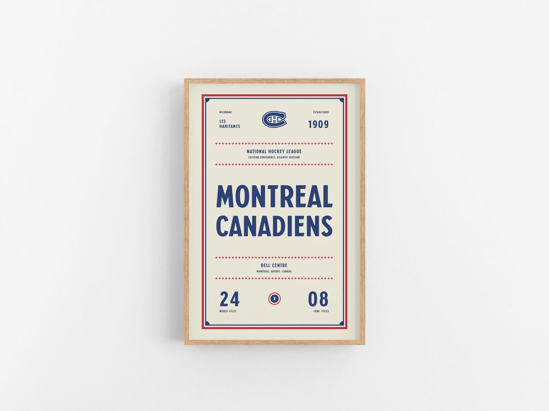 Montreal Canadiens Ticket Print | Wall Art | Vintage Poster | Canadiens ...