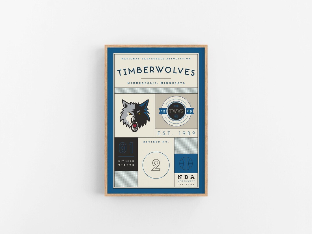 Minnesota Timberwolves Stats Print | Wall Art | Vintage Poster ...