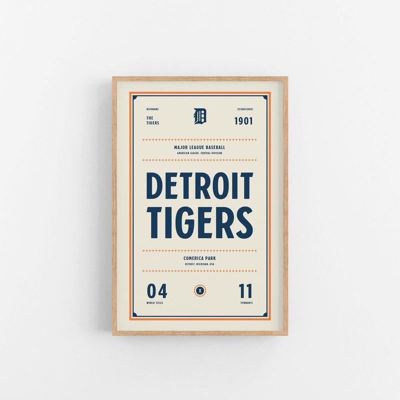 Detroit Tigers Art - Etsy