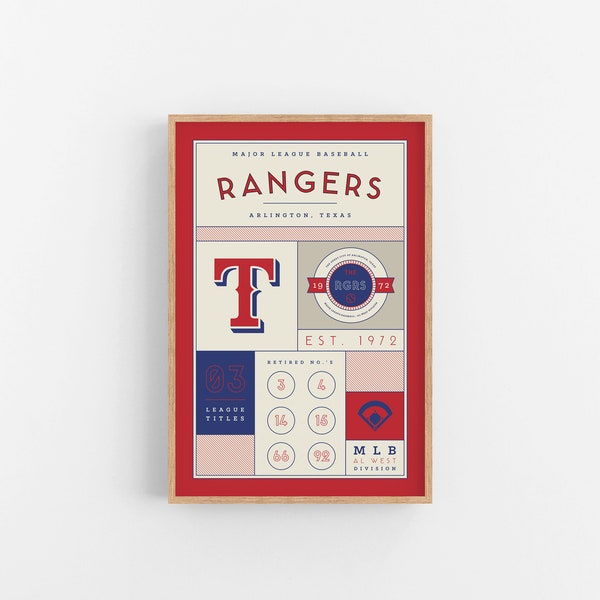 Texas Rangers - Etsy