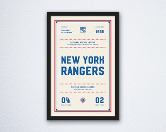 New York Rangers | Etsy