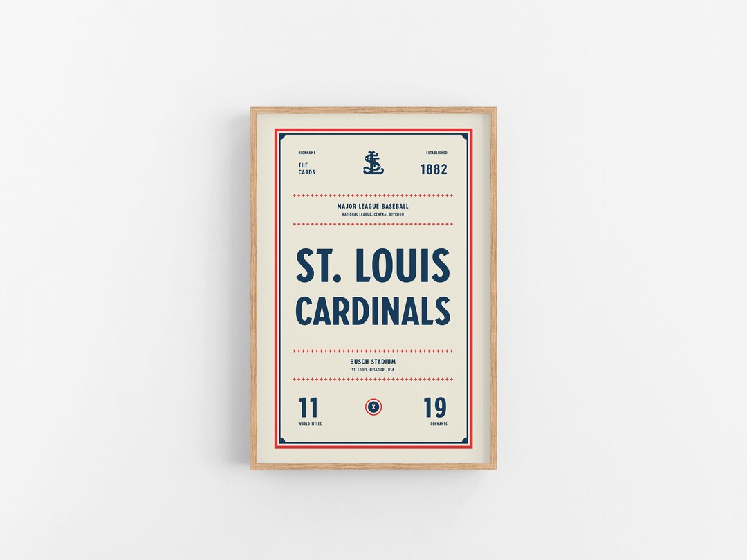 St. Louis Cardinals Ticket Print | Wall Art | Vintage Poster ...