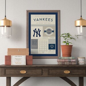 New York Yankees Stats Print | Wall Art | Vintage Poster | Yankees ...