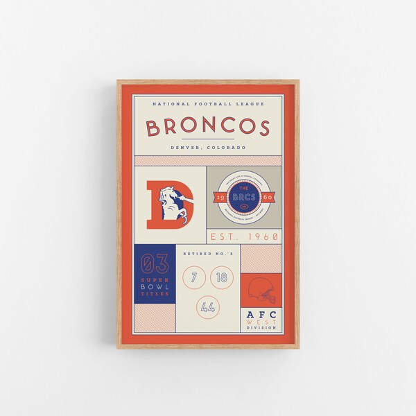 Denver Broncos Posters - Etsy
