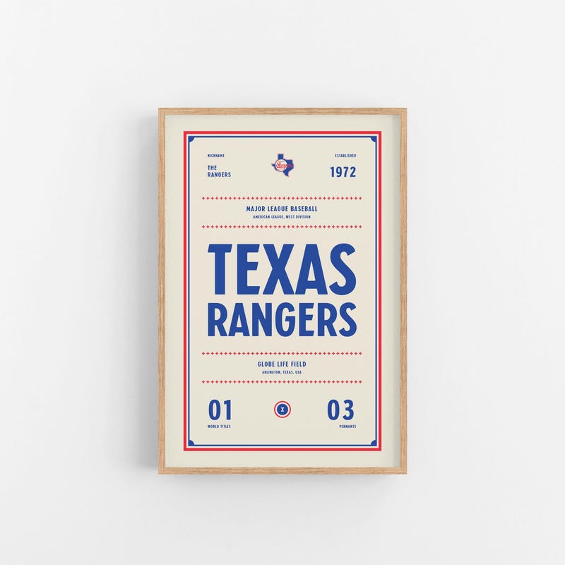 Texas Rangers - Etsy