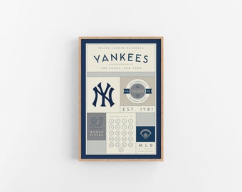 New York Yankees Baseball Art Print - Etsy