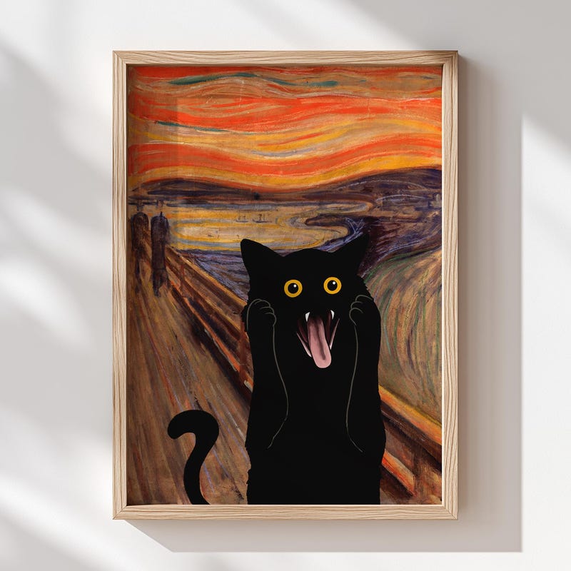 The Scream Painting Funny - Etsy