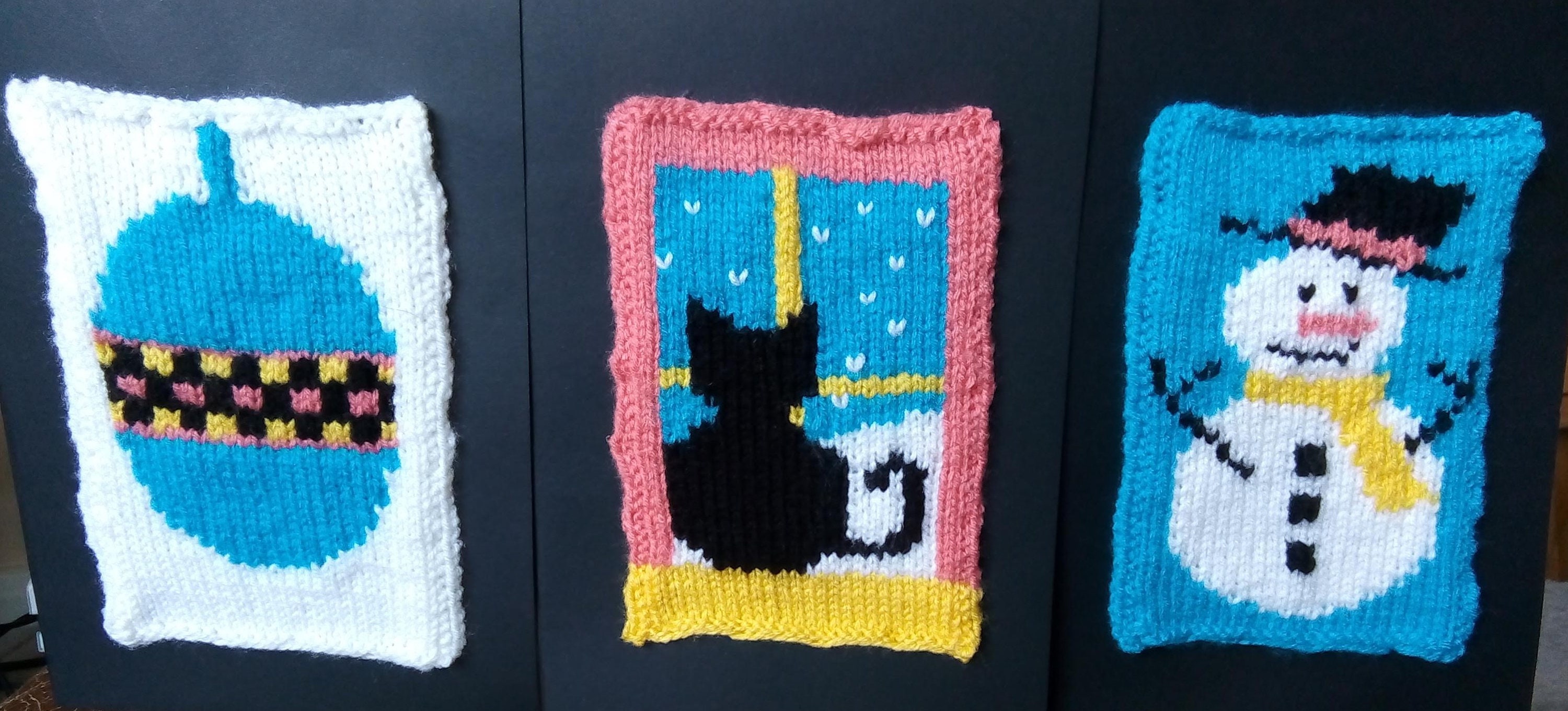 Digital Knitting Pattern for Three Knitted Christmas Cards - Etsy