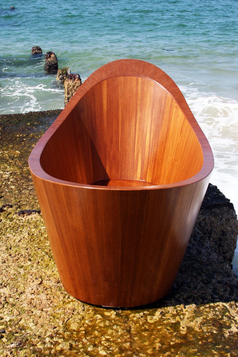 Calypso Wooden Bathtub. Vintage Handmade Tub for Relaxation - Etsy
