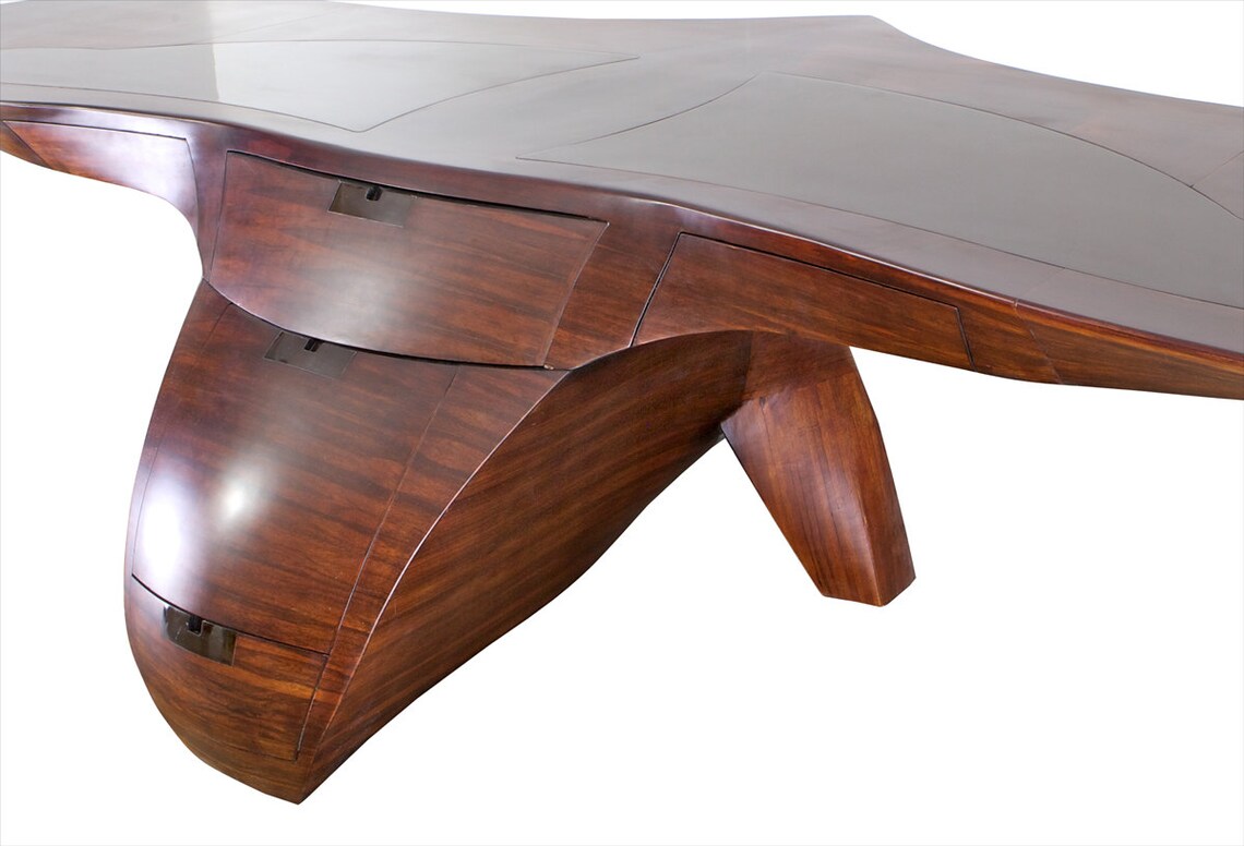 Eagle Wooden Desk. Unique Wood Office Desk - Etsy