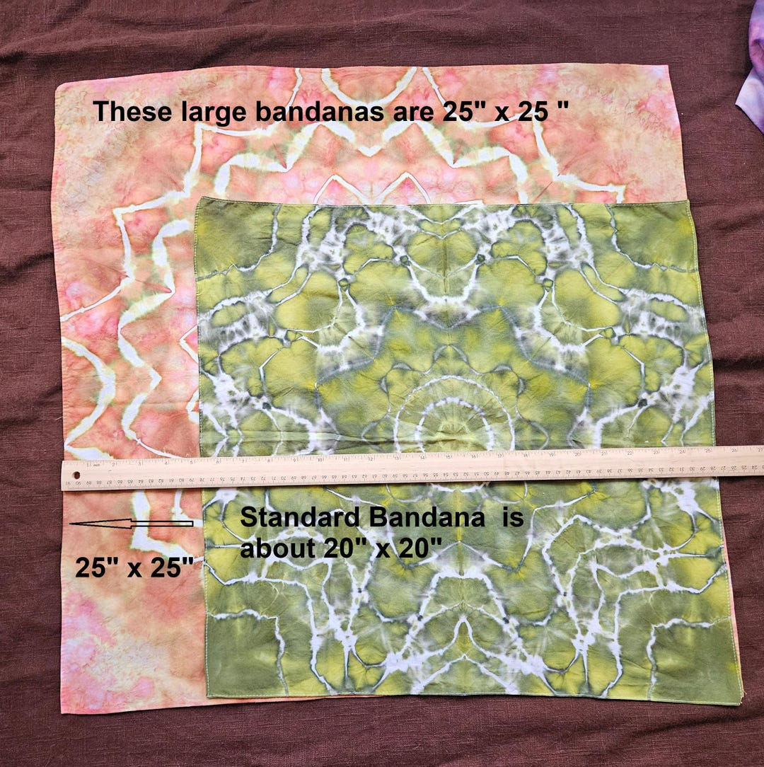 Oversized Bandanas - Choose Your Favorite! 25" X 25" - Etsy